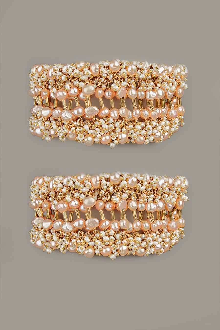 Shop Peach Pearl Armlet by HOUSE OF D'ORO at House of Designers – HOUSE ...